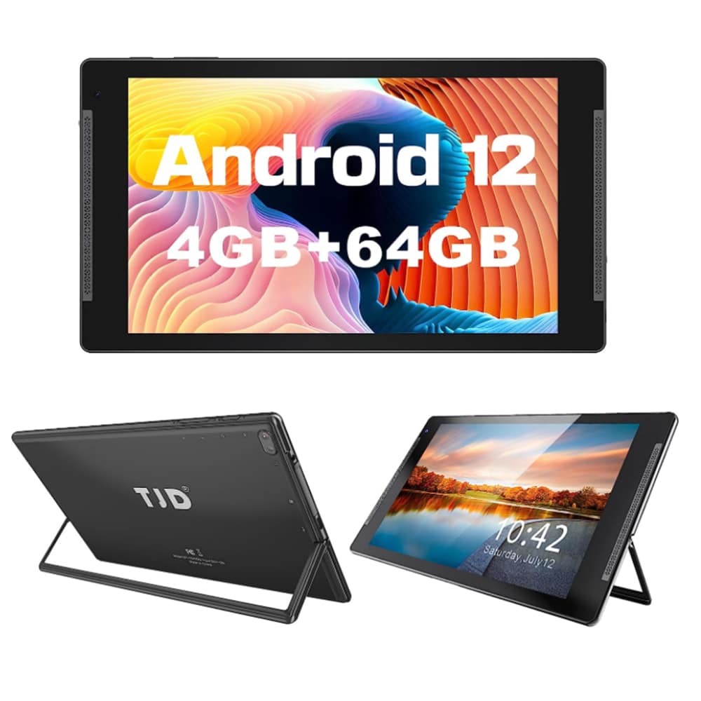 TJD 10.1 inch Tablet, Android Tablets, 4GB RAM 64GB ROM (512GB ...