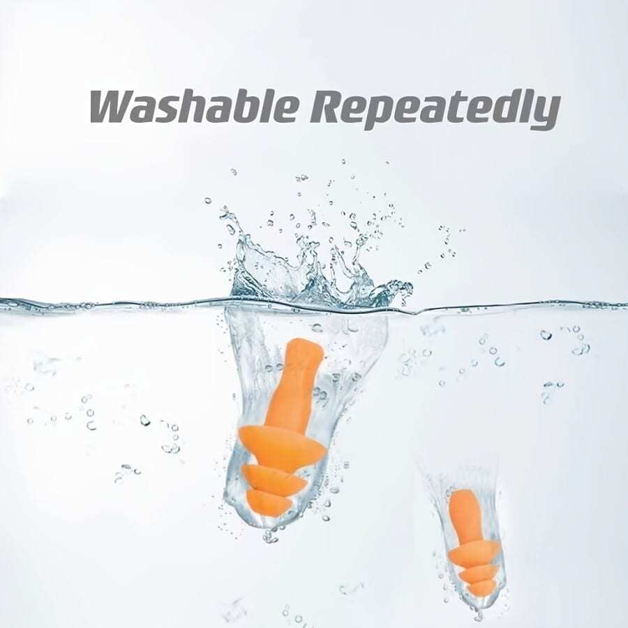 Noise Reduction Earplugs, Silicone, Protective, With Strong Sound ...