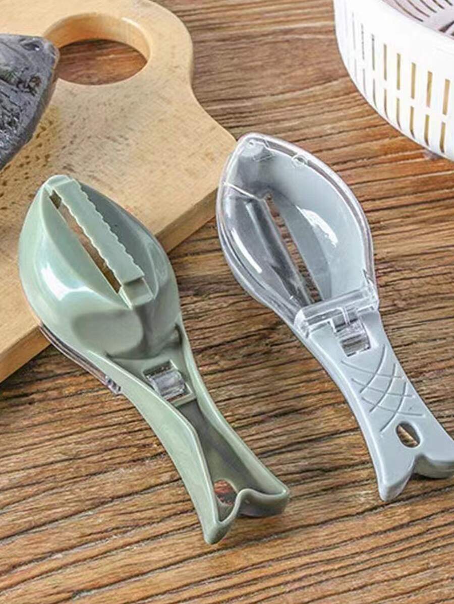 Fish Scale Scraper (With Cover) Kitchen Tool, Manual Fish Scaler With ...