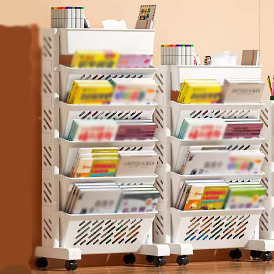 Portable Floor Standing Bookshelf With Multi-layers For Desk And ...