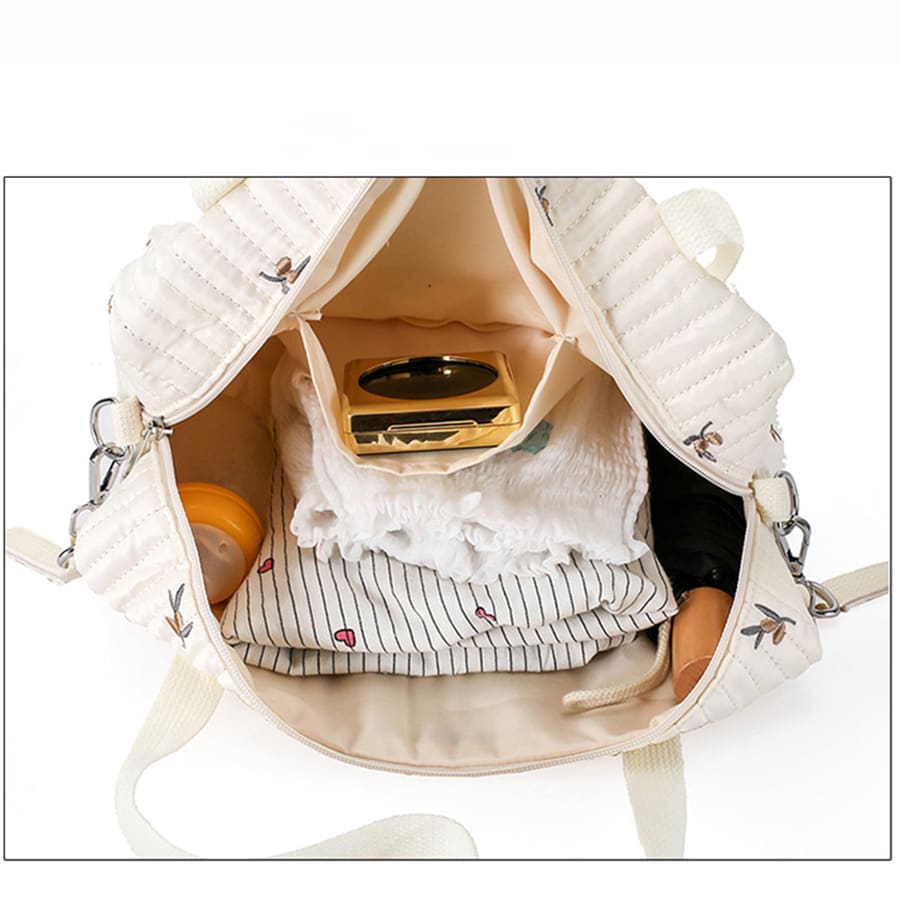 Embroidered Ultra-light Single-shoulder Diaper Bag For Moms | SHEIN USA