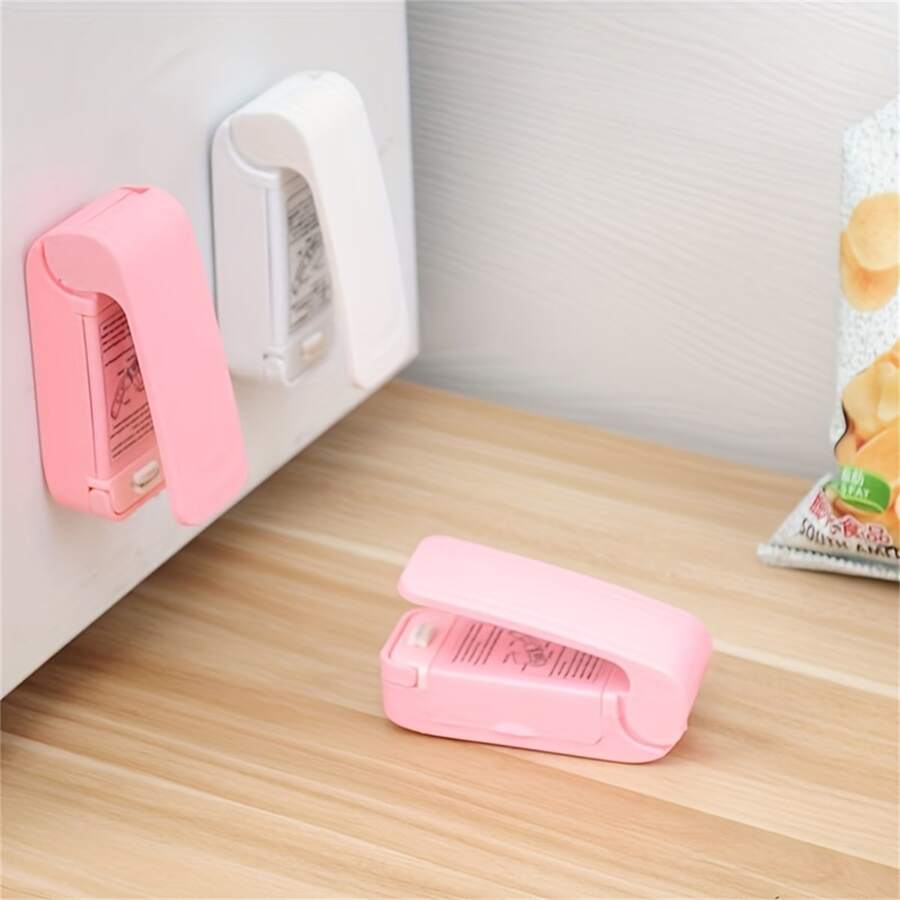 Vacuum Food Sealer Plastic Bag Heat Sealing Snacks Sealer Machine Poly ...