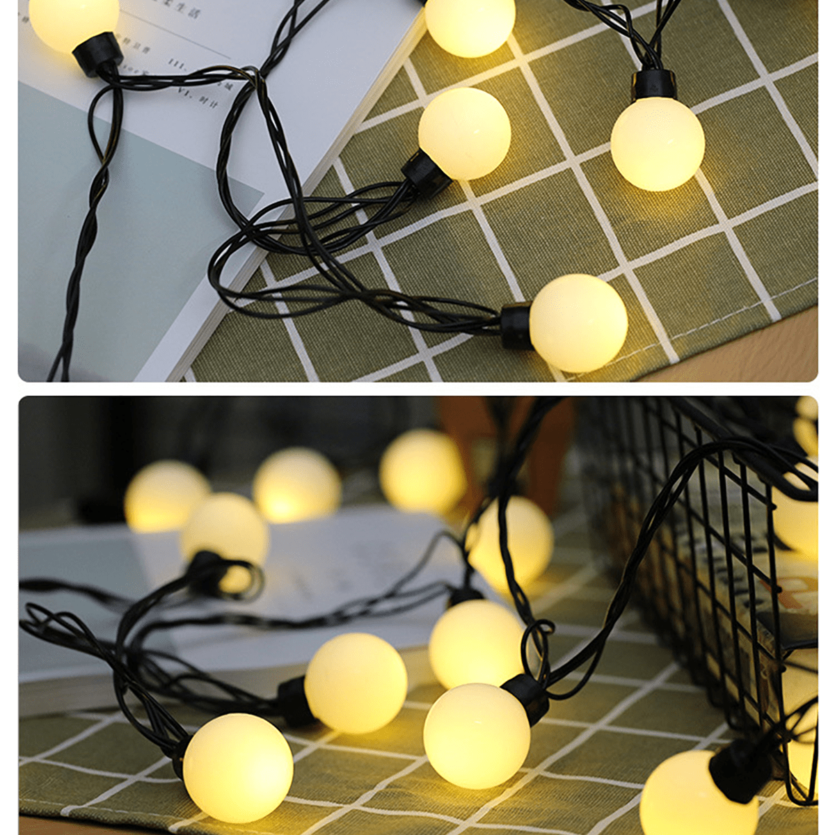 Battery-powered 5cm Diameter Led Bulb String Lights | SHEIN USA