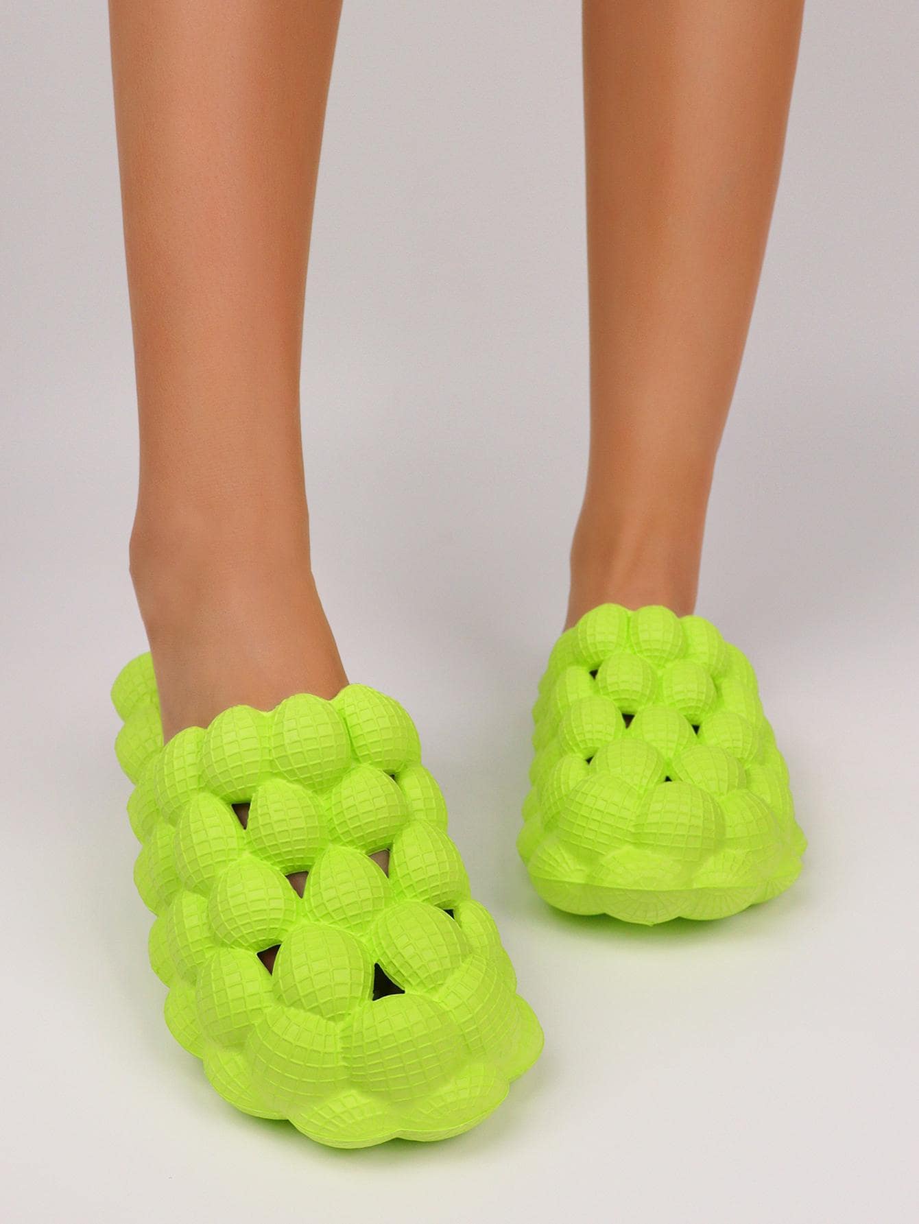 Bubble Slides - Cloud Patterned Super Chunky Platform Puff Sandals ...