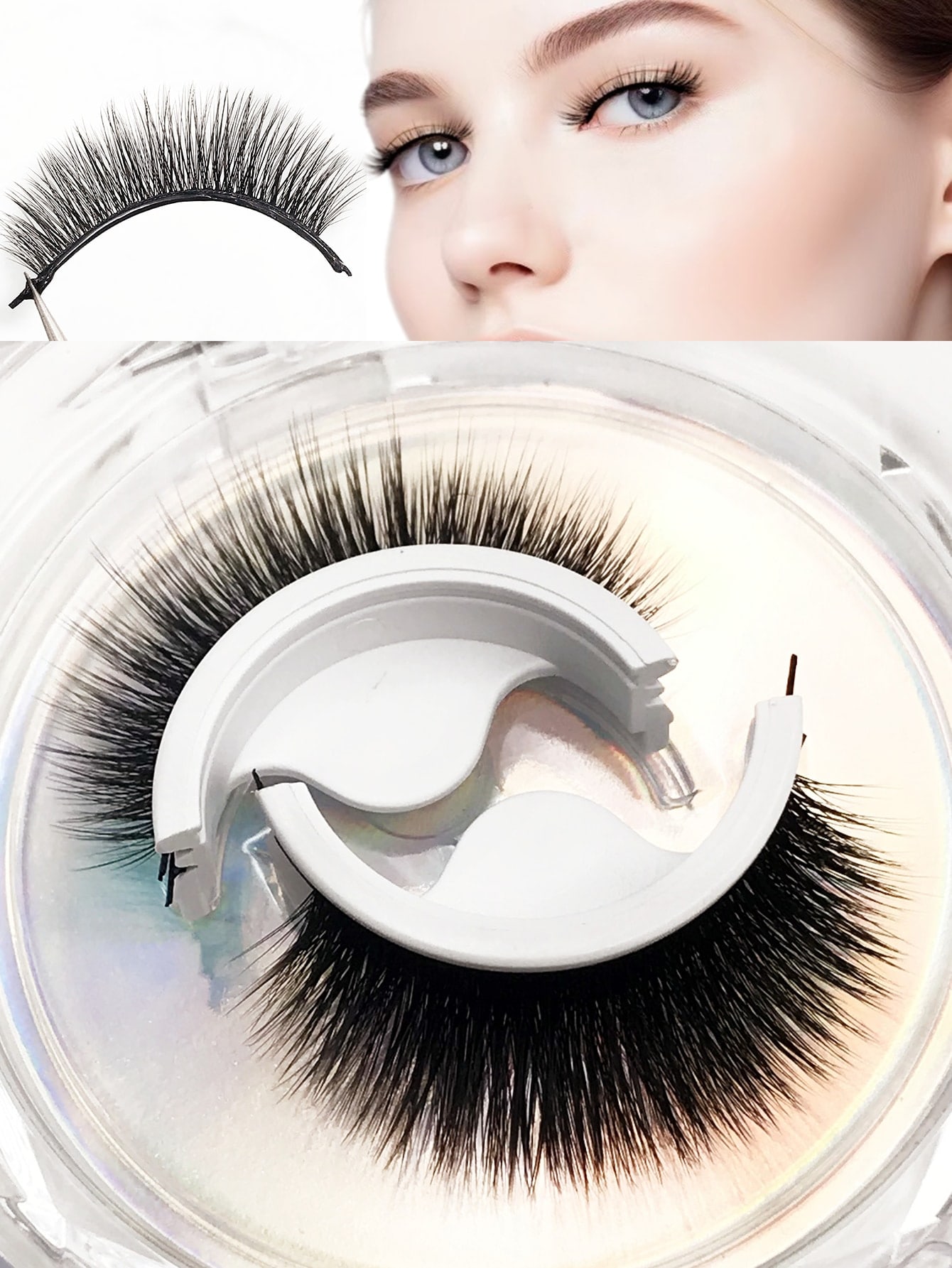 2 Pairs/Box Reusable Self-Adhesive Eyelashes, Self Adhesive Eyelashes ...