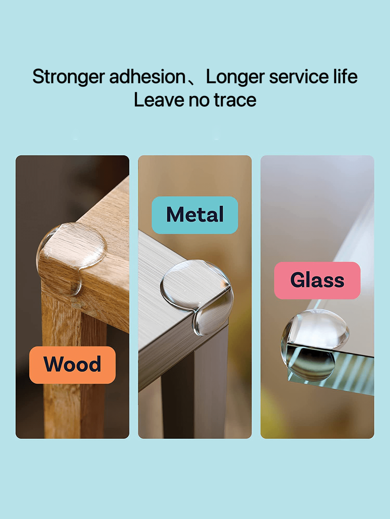 8pcs PVC Adhesive Table Corner Protector Baby, Clear Anti-Bump Table ...