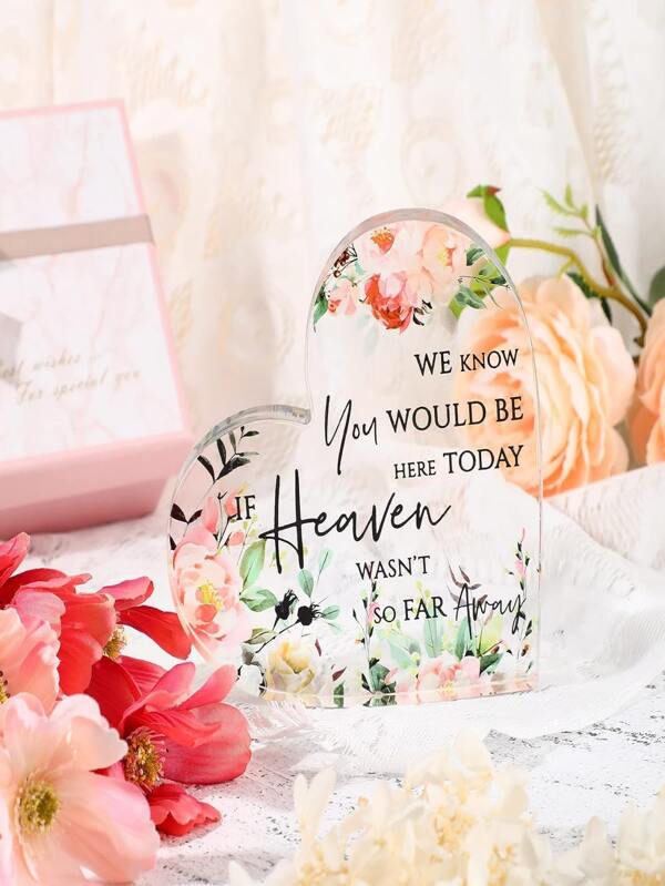 Heart Shaped Acrylic Sign For Wedding Reception Table, Ceremony ...