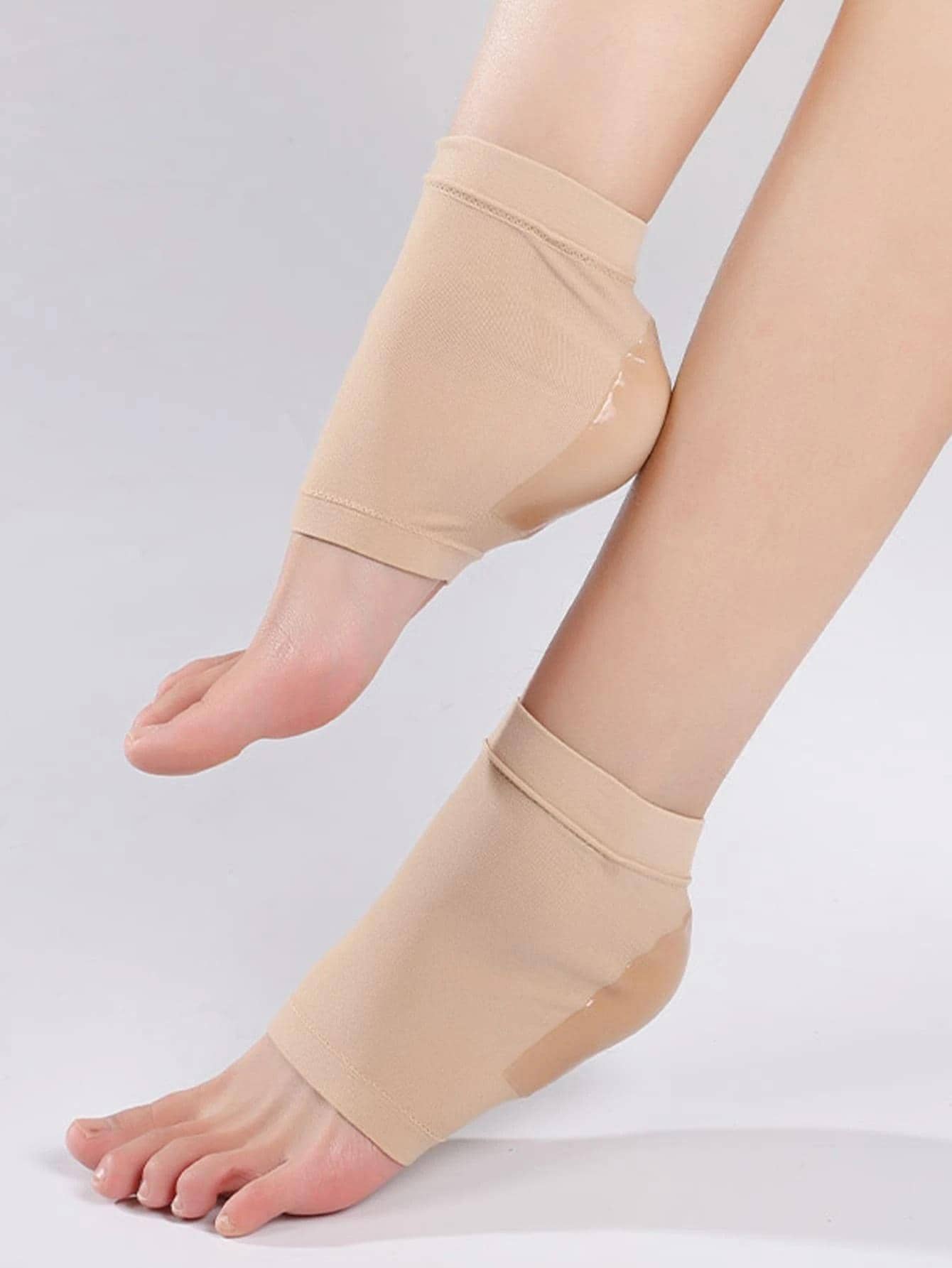 2Pcs/Set Silicone Anti-crack Socks, 1pair Open-Toe Moisturising Gel ...