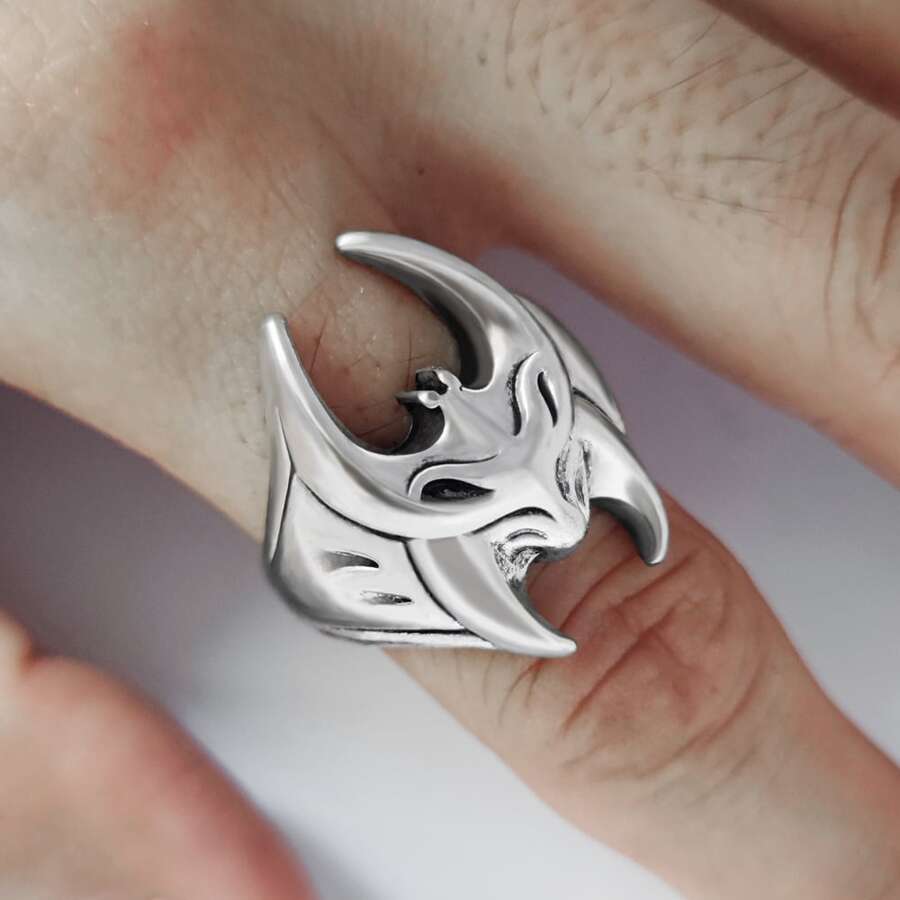 Silver-color Monster Ring | SHEIN USA