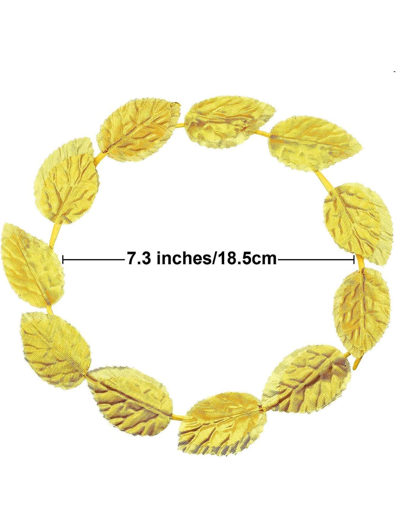 6 Pieces Halloween Toga Headpiece Gold Leaf Headband Laurel Crown Greek ...
