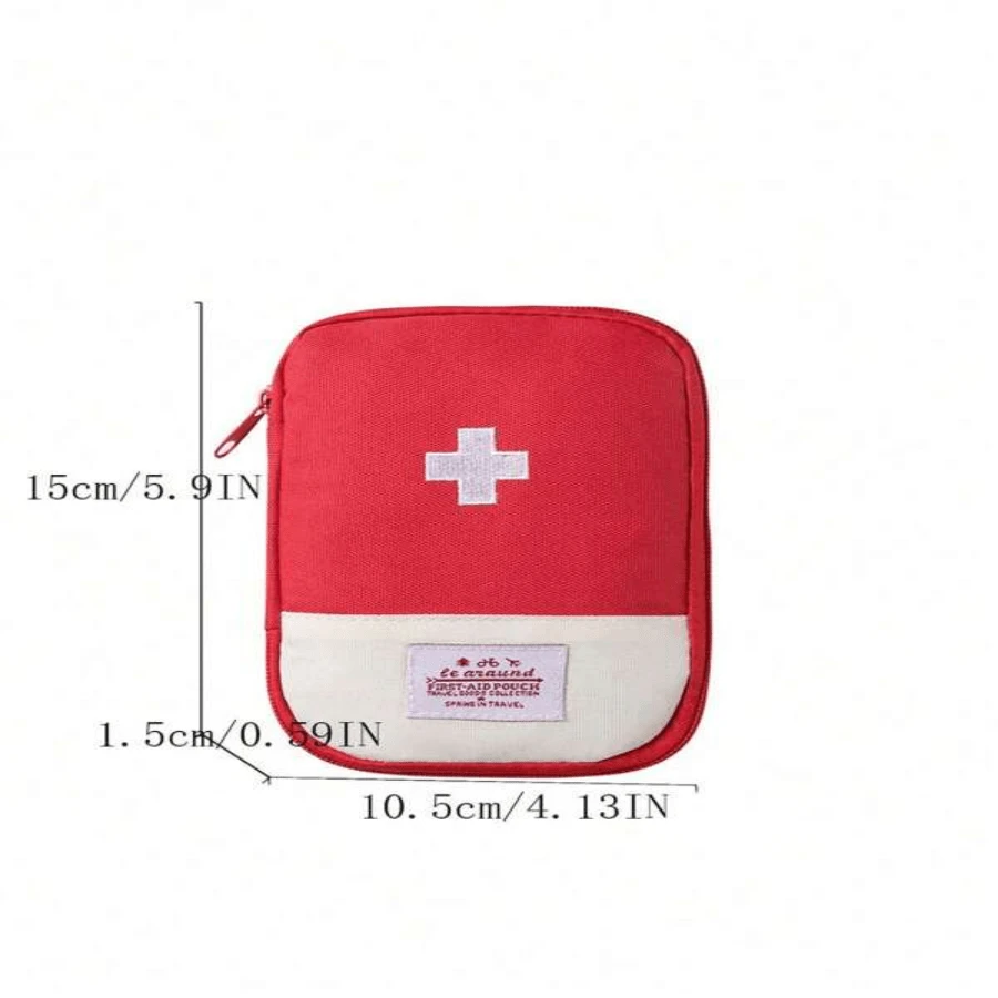 Portable First Aid Kit Medicine Storage Bag Travel Sorting Package ...