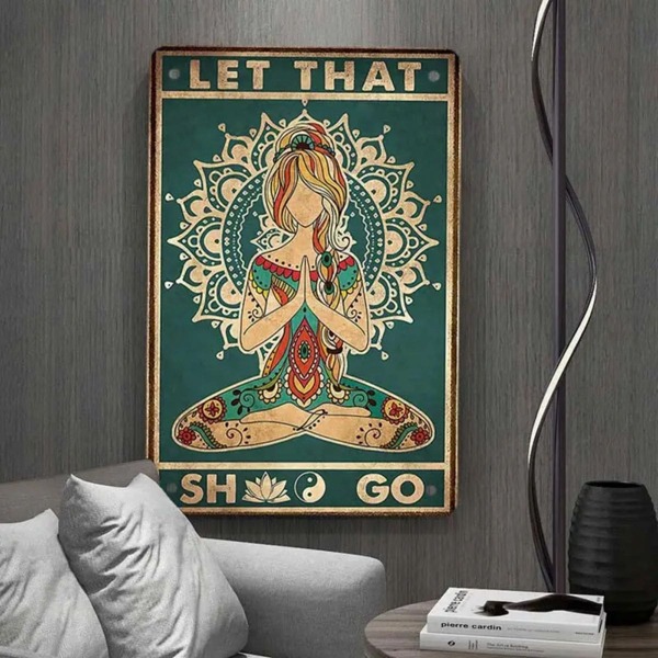 Let Go Vintage Wall Decor Today Joy Poster Tin Signs, Motivational ...