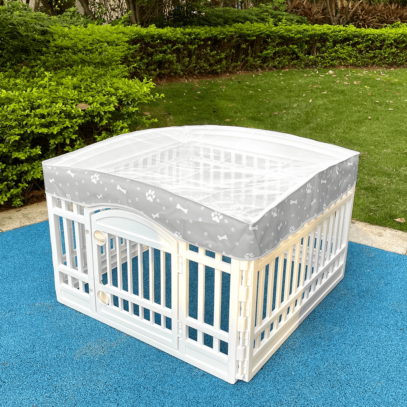 Dog Playpen Mesh Top Cover for 36" Inch Pet Playpen with 4 Panels, Dog ...