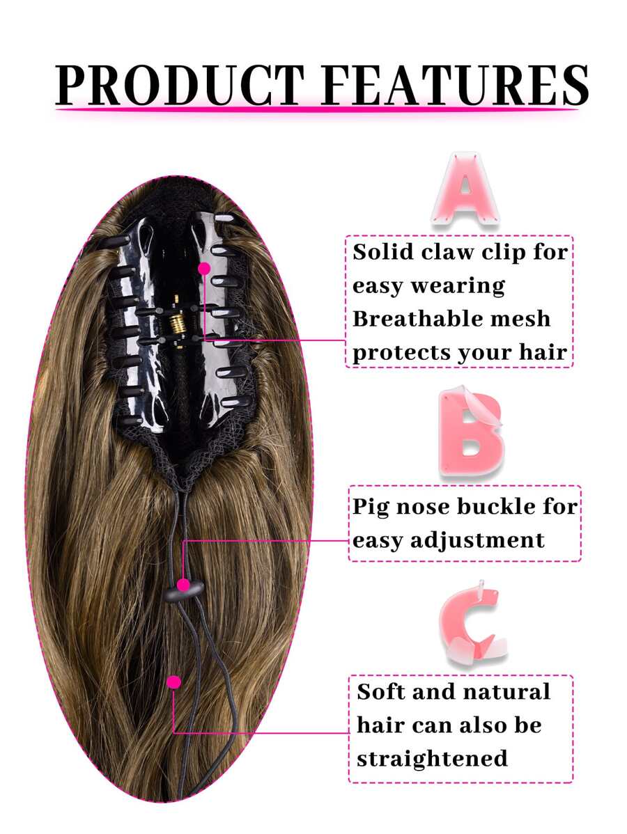 Clip On Ponytails For Women Ponytail Extension Hair Extensions Wig ...