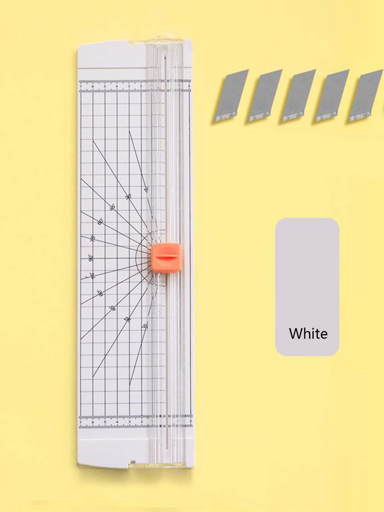 White A4 Paper Cutter Machine, Mini Guillotine Paper Cutter, 1pc | SHEIN UK