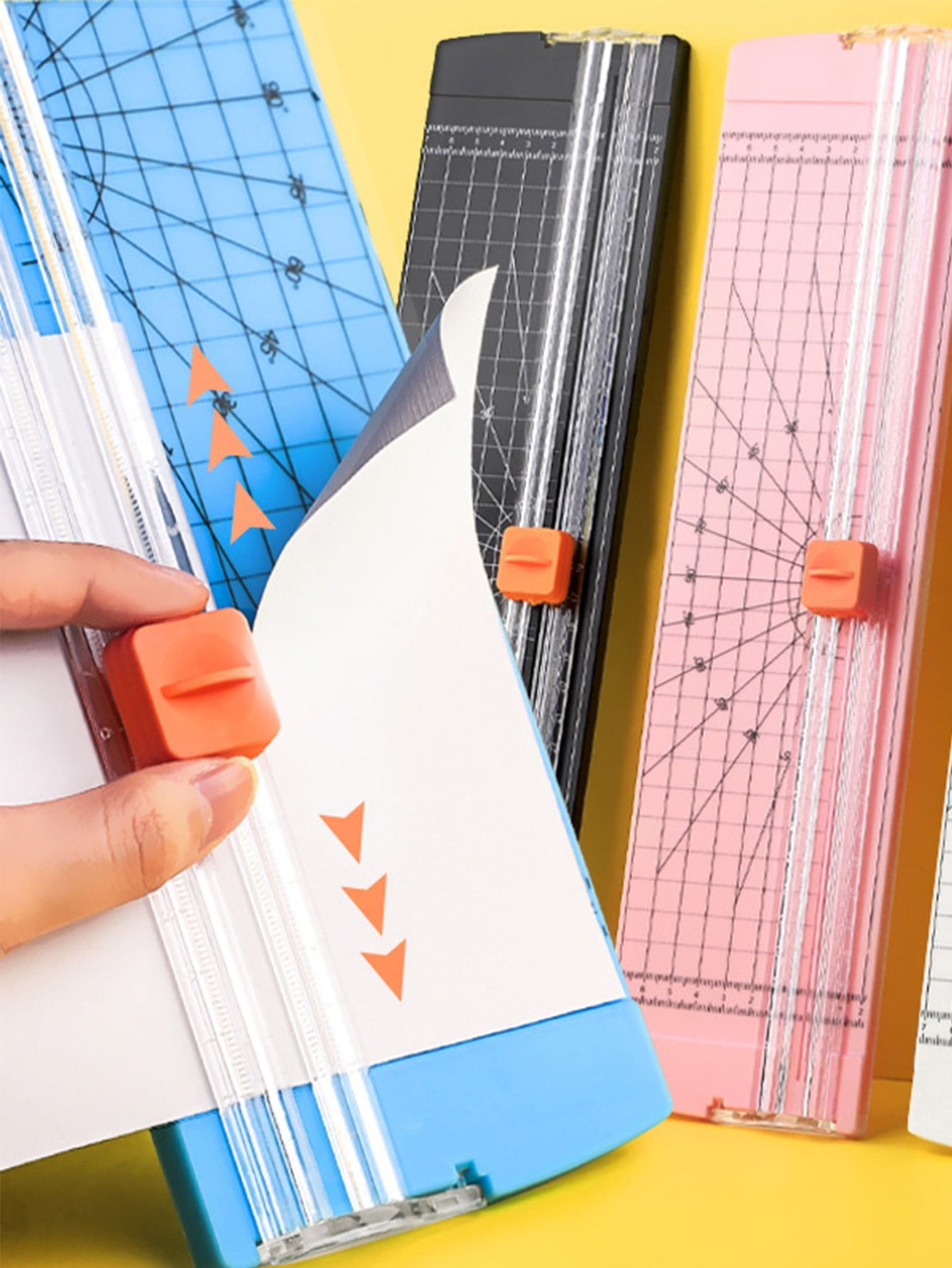 ZAQUAN White A4 Paper Cutter Machine, Mini Guillotine Paper Cutter, 1pc ...