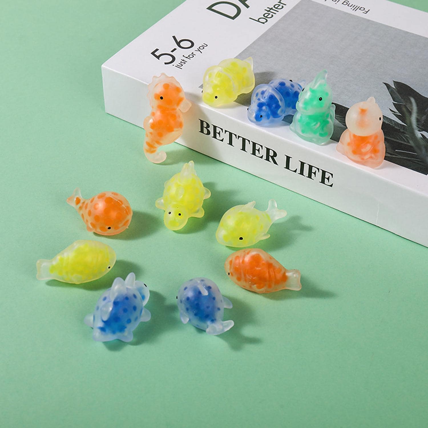 6pc Sea Animals Mini Sensory Stress Ball Set,Squeeze Balls Fidget Toys ...