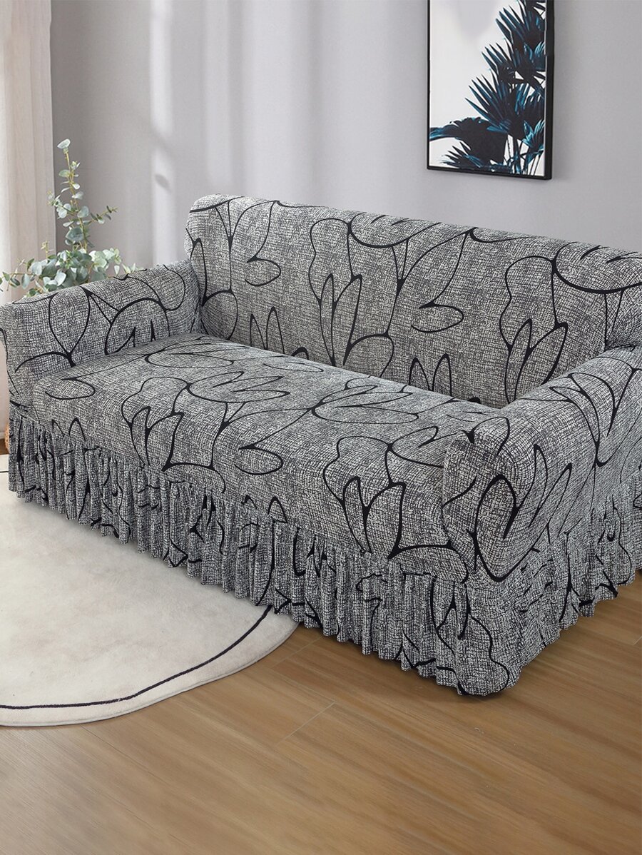 1pc Elastic Sofa Cover With Skirt Design | SHEIN USA