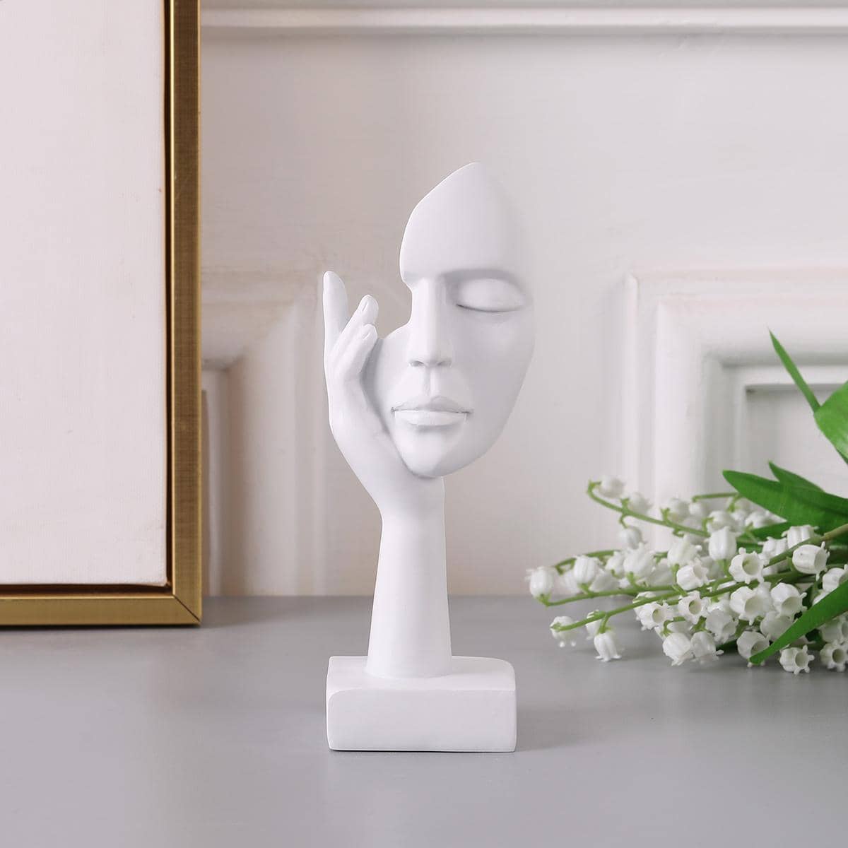 1pc Polyresin Decoration Craft, Modern Figure Design Decorative Object ...