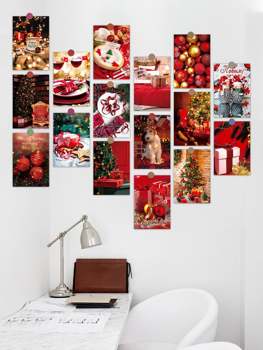 50Pcs Christmas Wall Collage Kit Aesthetic Pictures,Posters Christmas ...
