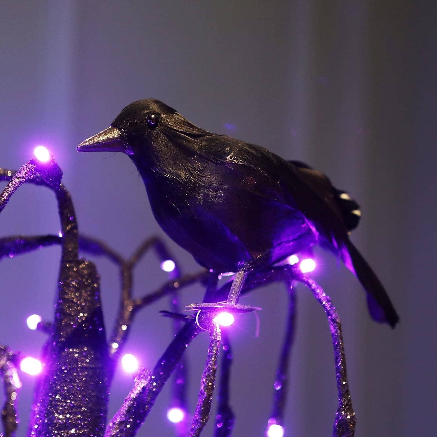 1PC Halloween Crows Decorations,Large Halloween Realistic Handmade ...