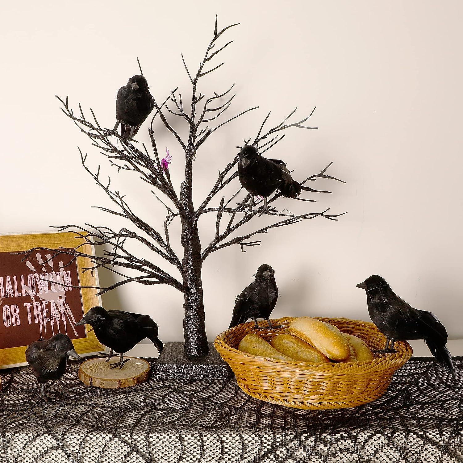 1PC Halloween Crows Decorations,Large Halloween Realistic Handmade ...