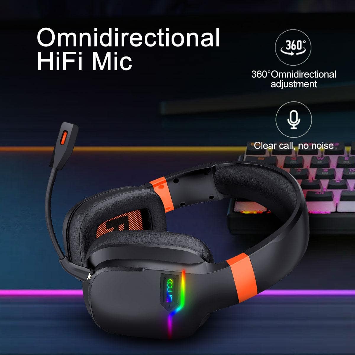 COLUSI Colusi X07 Auriculares inalámbricos para juegos compatibles con ...