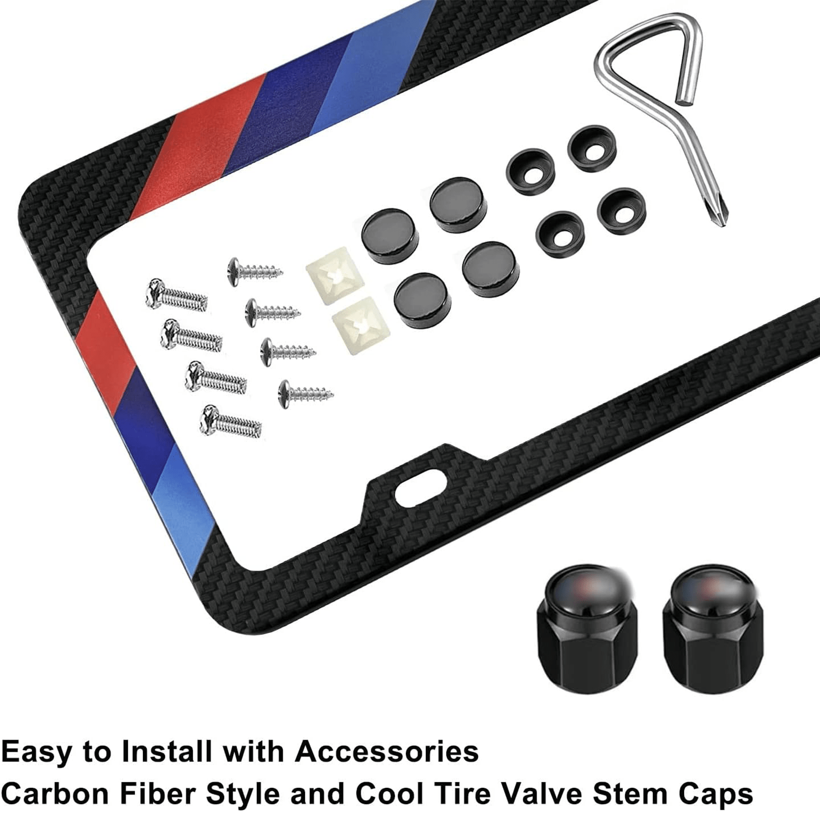 Carbon Fiber Pattern License Plate Frame Compatible With Bmw for Sale ...