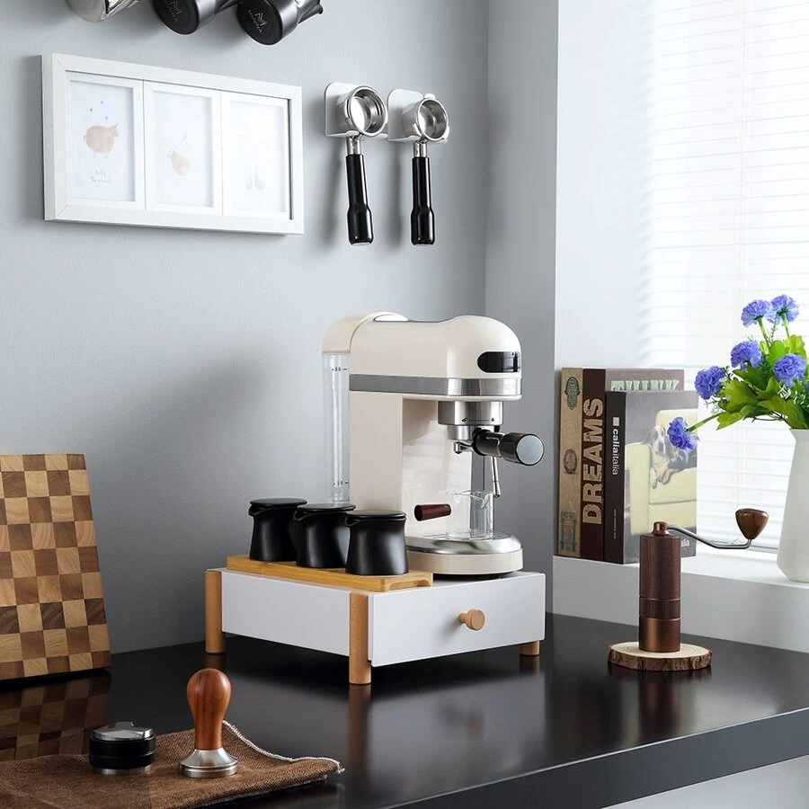 Countertop Coffee Station Organizer, Coffee Machine Stand Coffee Bar ...