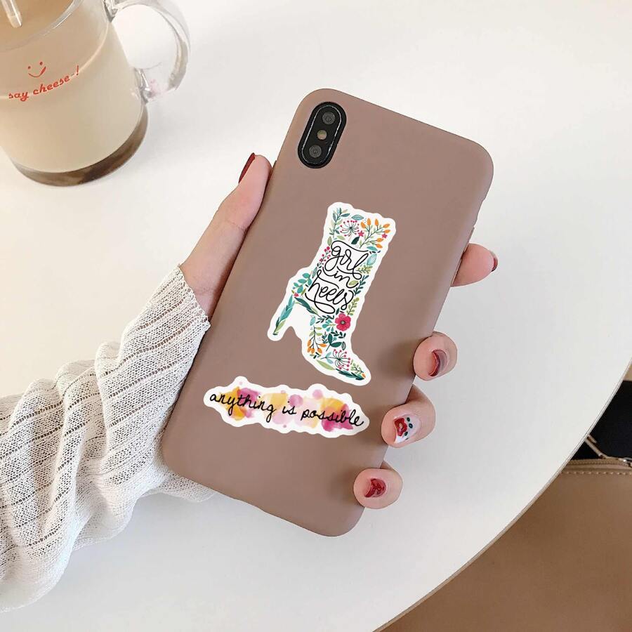 50pcs Inspiration Quotes Stickers Pack,Vinyl Waterproof Stickers for ...