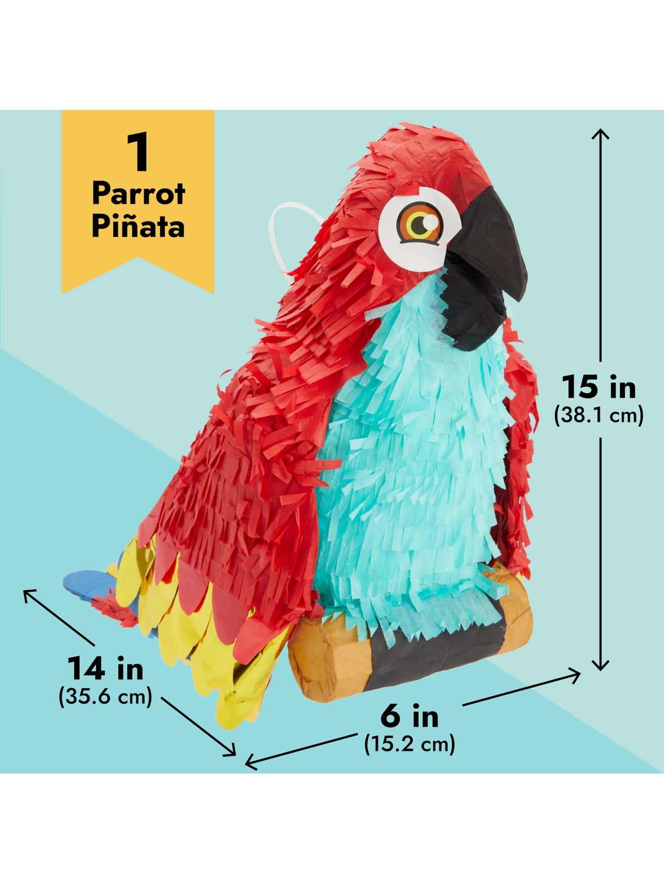 Parrot Pinata For Pirate Party Decorations, Bird Pinata For Kids ...
