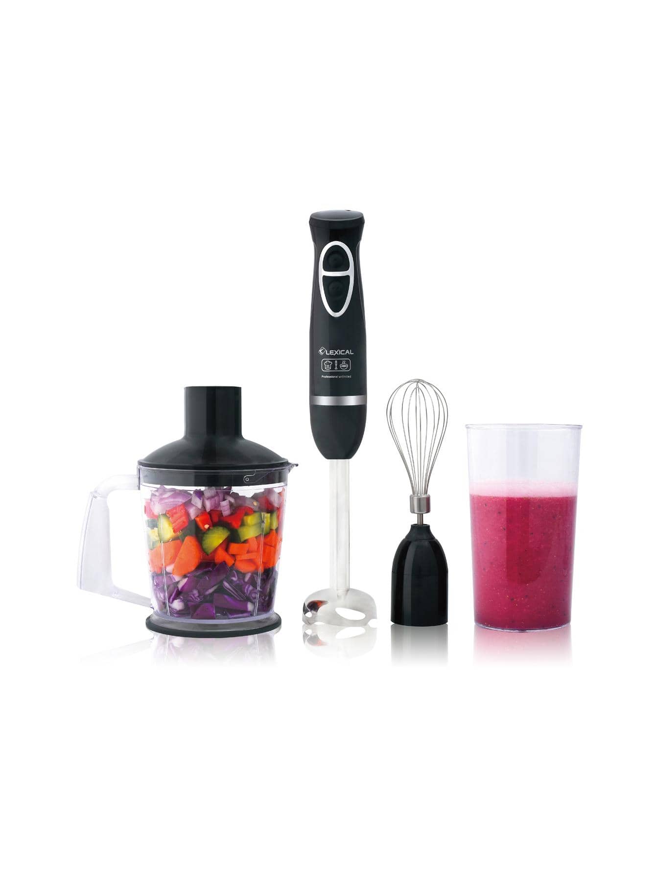 4-In-1 Multifunctional Electric Food Processor: Handheld Mixer ...