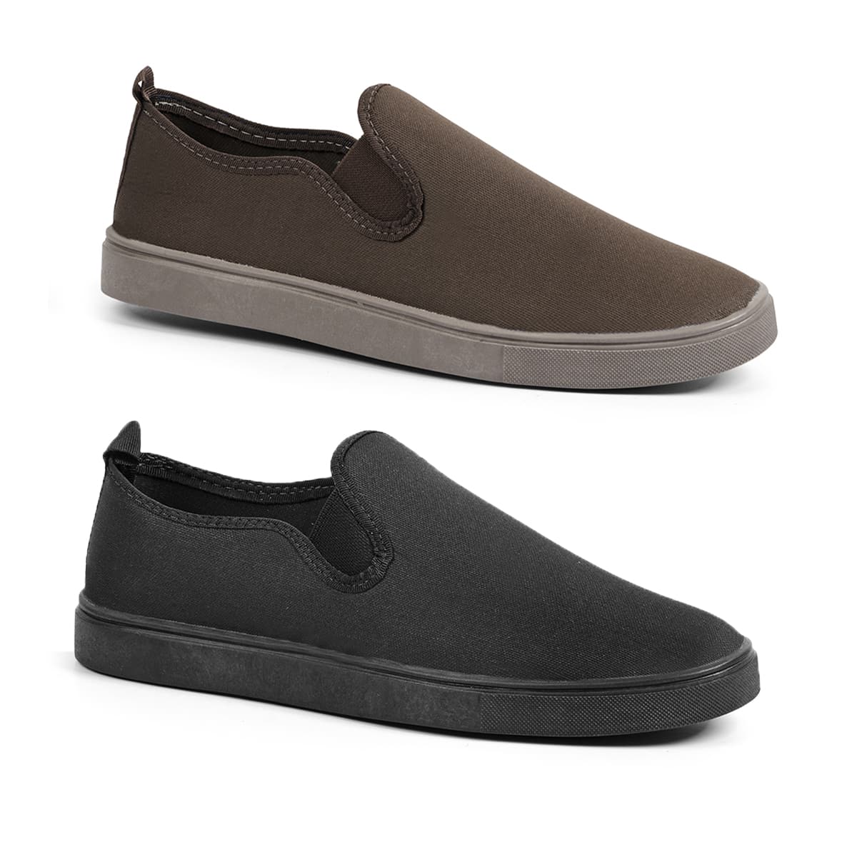 Sapatenis Masculino Slip On Sem Cadarço Kit 2 Pares | SHEIN Brasil