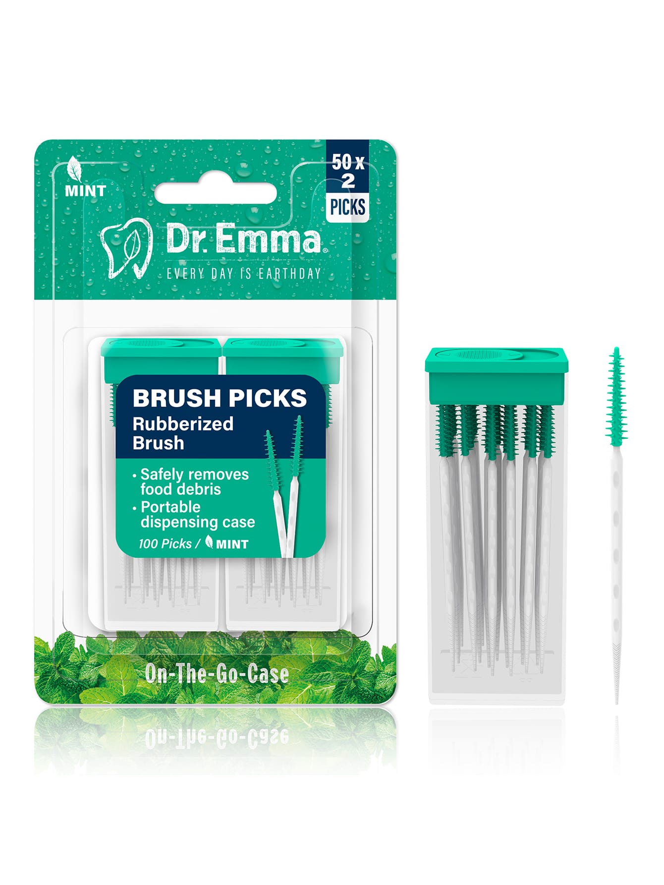 Dr. Emma Rubber Interdental Brush & Soft Gum Toothpick, Two Boxes Of ...