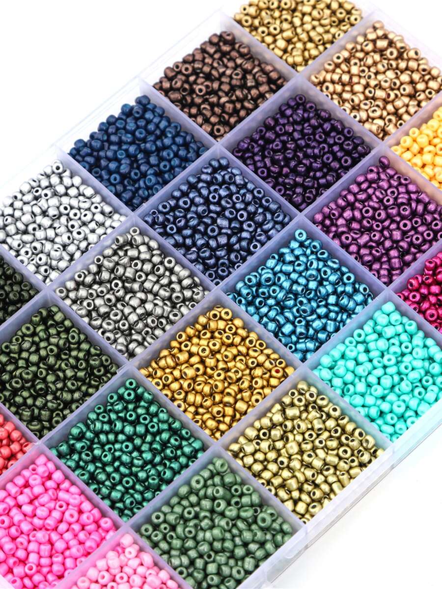 12000pcs 3mm Glass Seed Beads Kit - Perfect For Jewelry Making ...