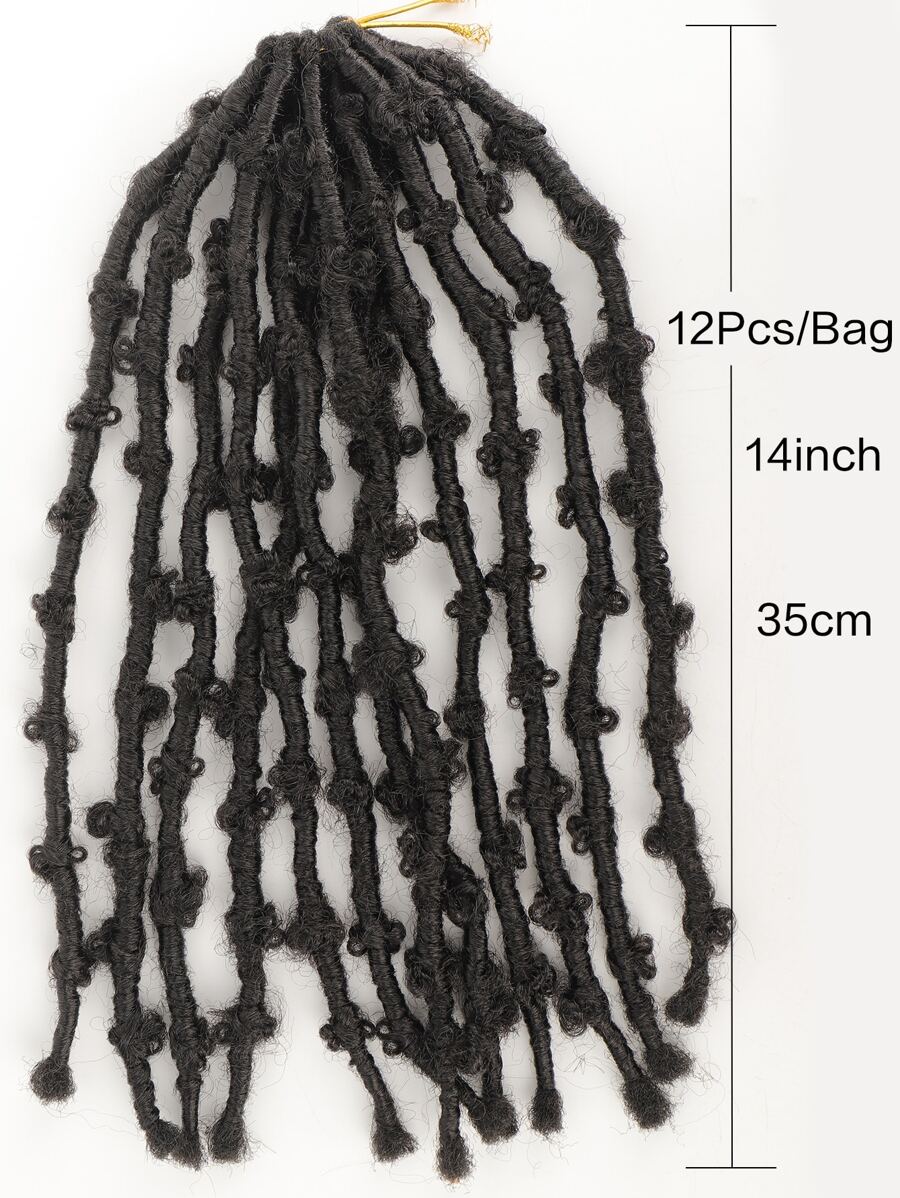 Black Brown Red Butterfly Locks Crochet Hair Distressed Meche Butterfly ...