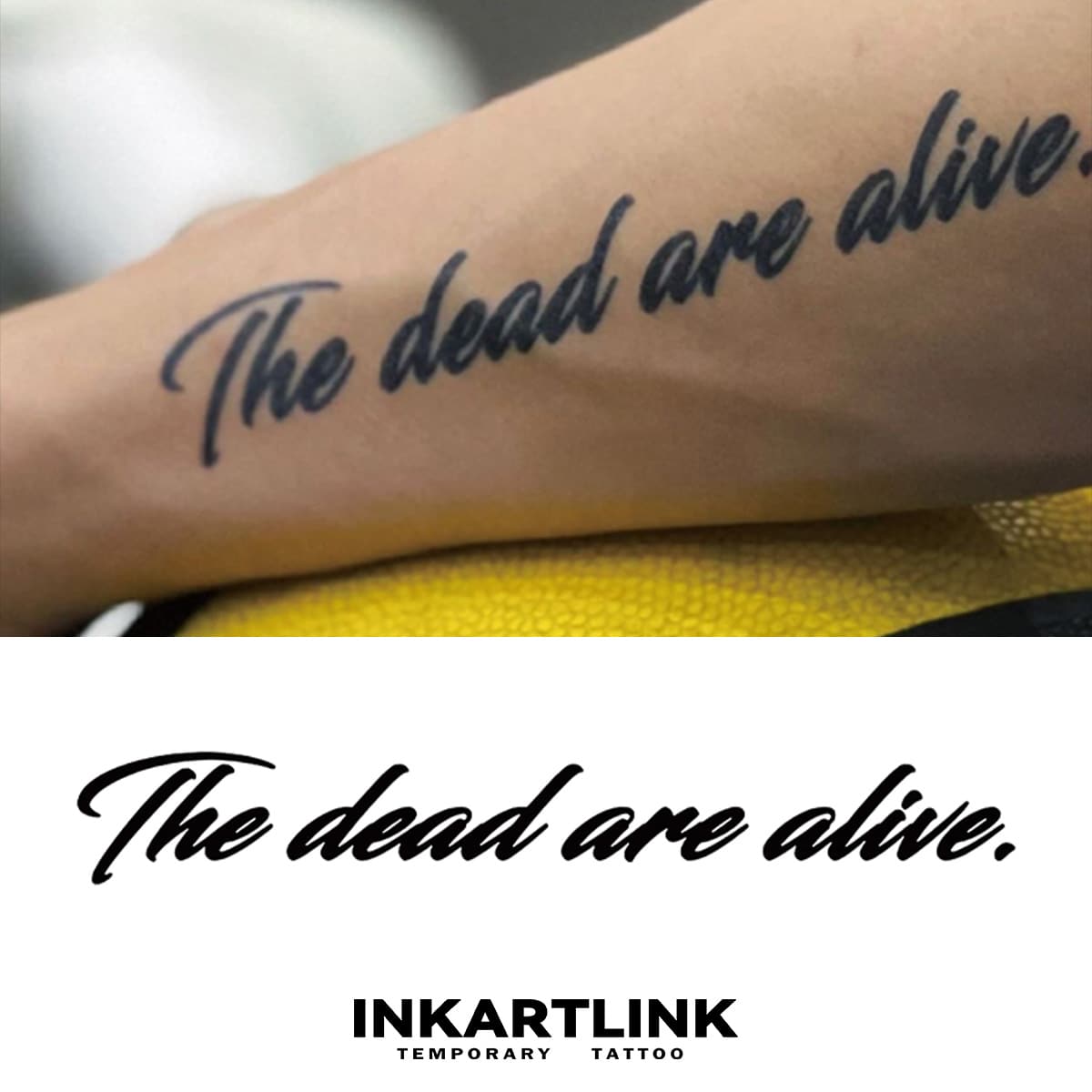 Bold English Text Combination Temporary Tattoo Stickers, Magic Tattoo ...