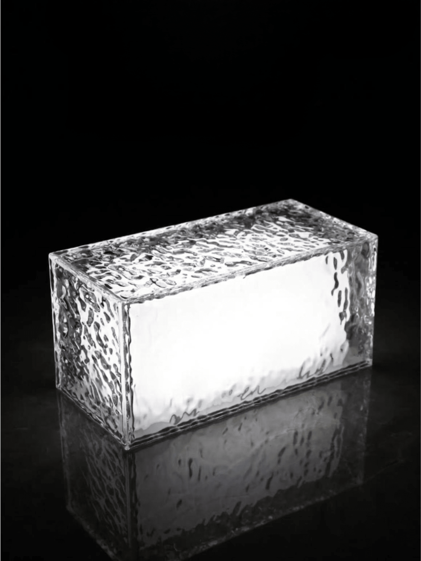 1pc Led Ice Block Lamp, Rechargeable With 3 Color & 16 Color Light ...