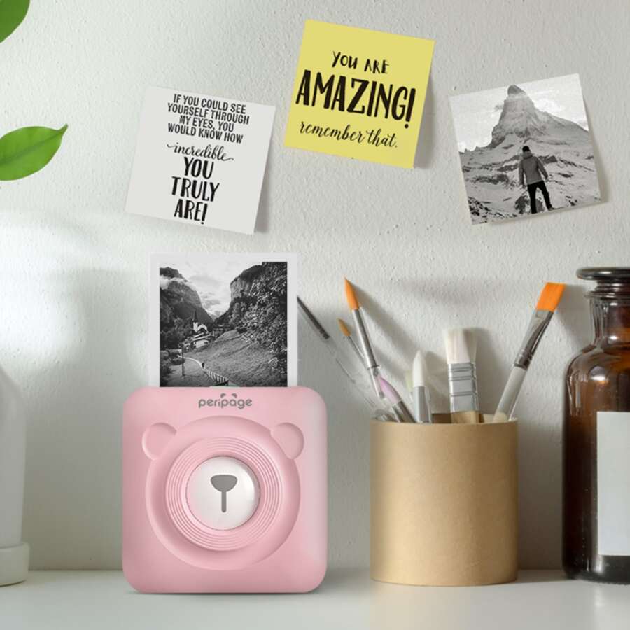 PeriPage 1pc Mini Wireless HD Model 304dpi Portable Printer Photo ...