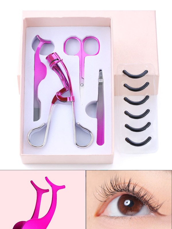 4pcs Eyelash Curler, Eyebrow Trimmer Clip, Double Eyelid Sticker ...
