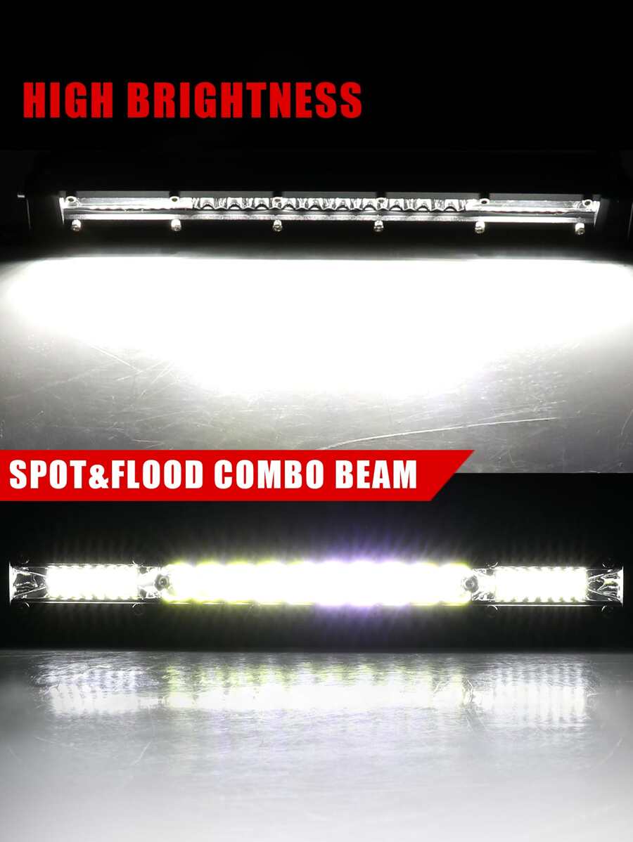 1pc 10-inch Spotlight-floodlight Combo Led Bar With Breather Hole For ...