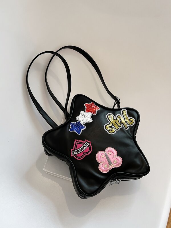 Star-shaped Backpack With Double Shoulder Straps | SHEIN USA