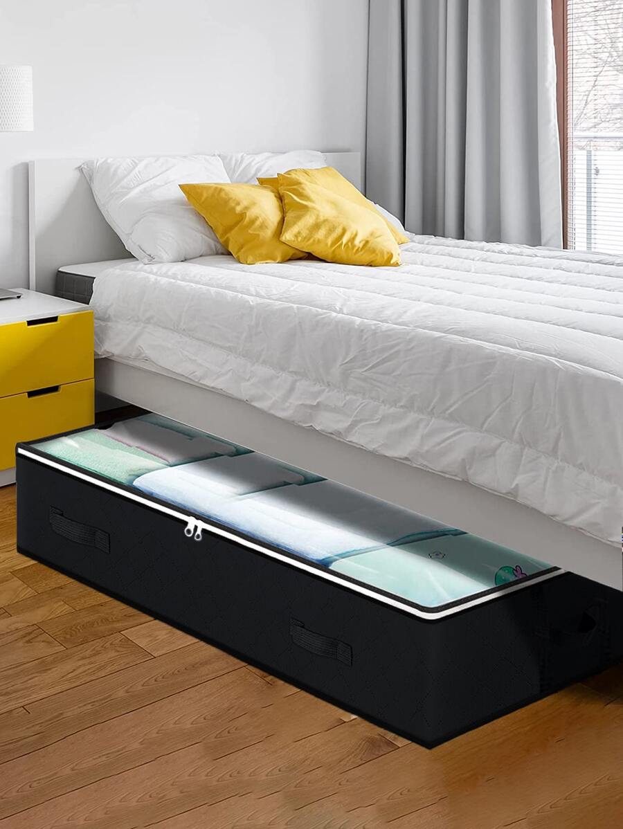 1pc Black Underbed Storage Box | SHEIN USA