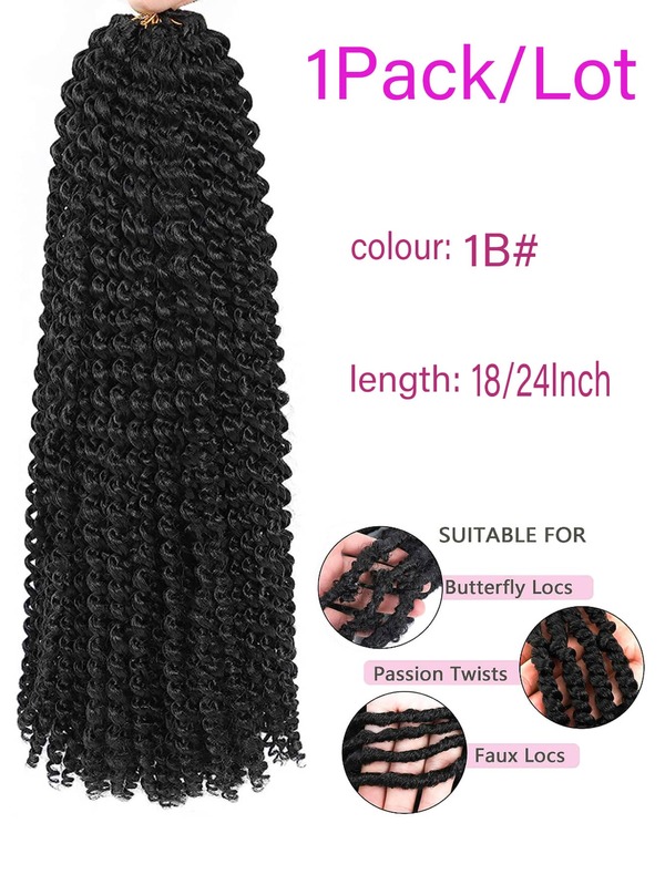 Passion Twist Hair Blonde 24 Inch 1 Packs Water Wave Crochet Hair For ...
