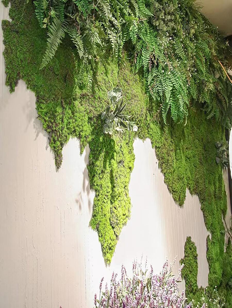 Artificial Moss Wall Panel, Green Faux Moss, Mini Landscape, Bonsai ...