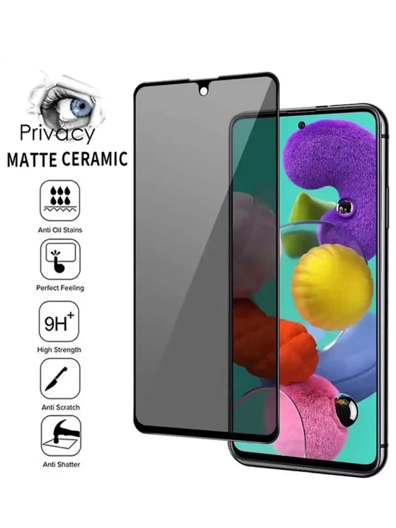 Privacy Screen Protectors Compatible With Samsung A53 A52 A72 A51 A71 ...