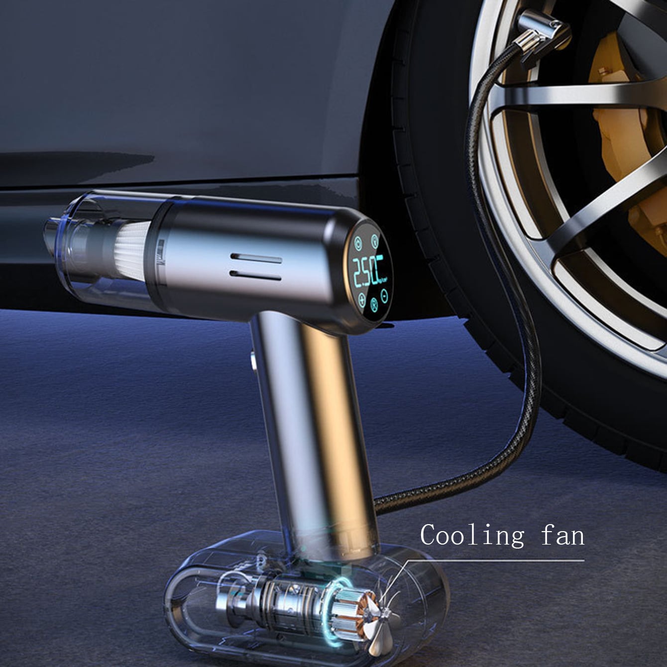 Car Air Pump With Vacuum Cleaner Function, Multifunctional And High ...