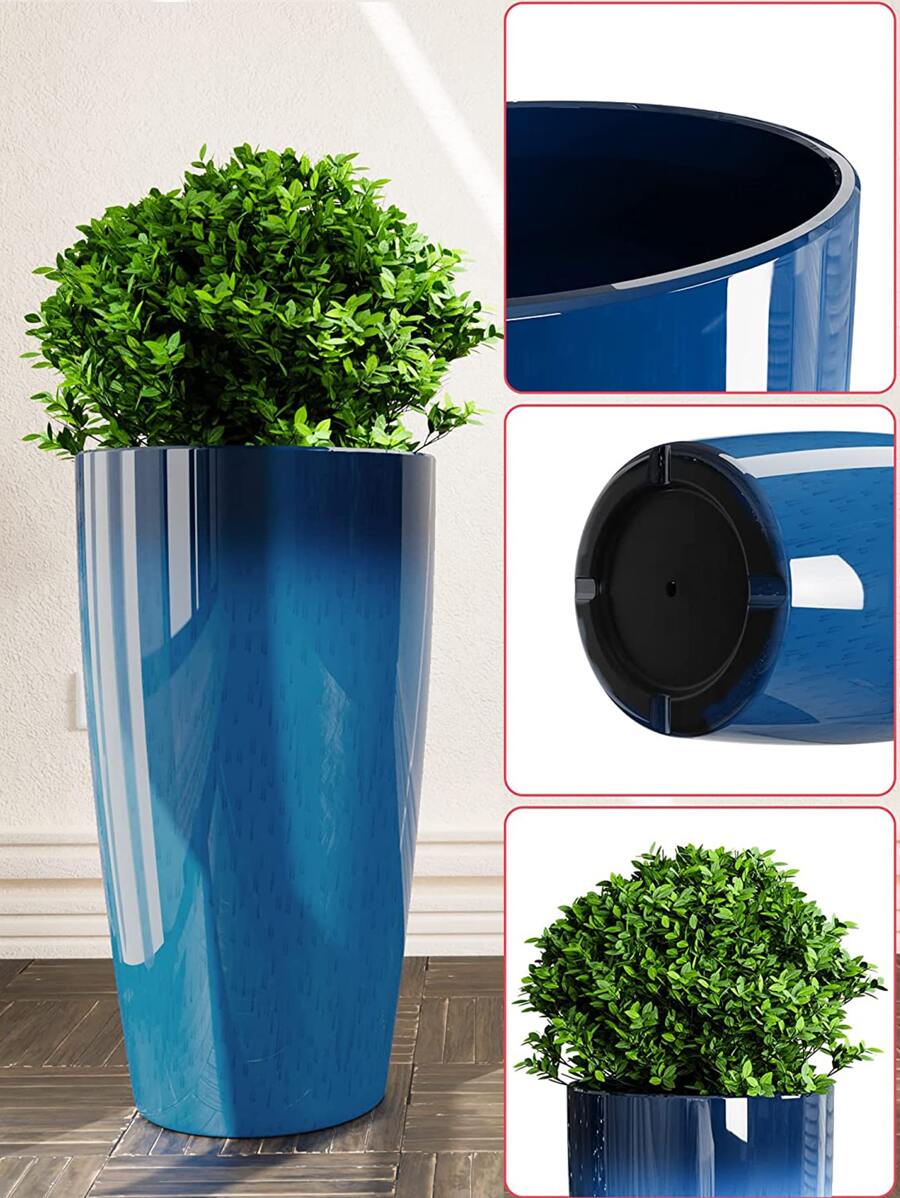 21 inch Tall Planters for Outdoor Plants Set of 2,Outdoor Planters for ...