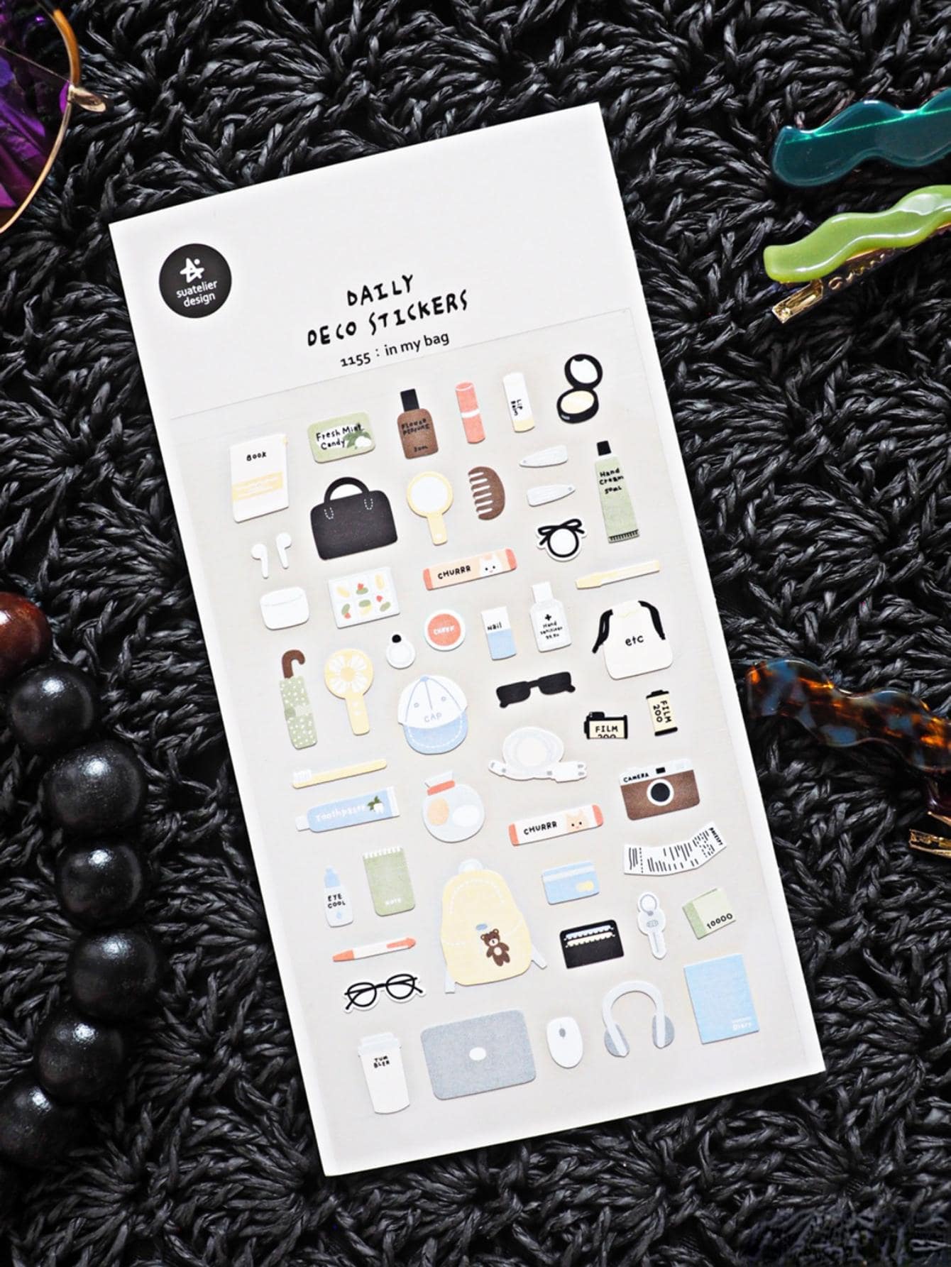 1 pc Korean Import Sticker The things In My Bag Nylon Stickers ...