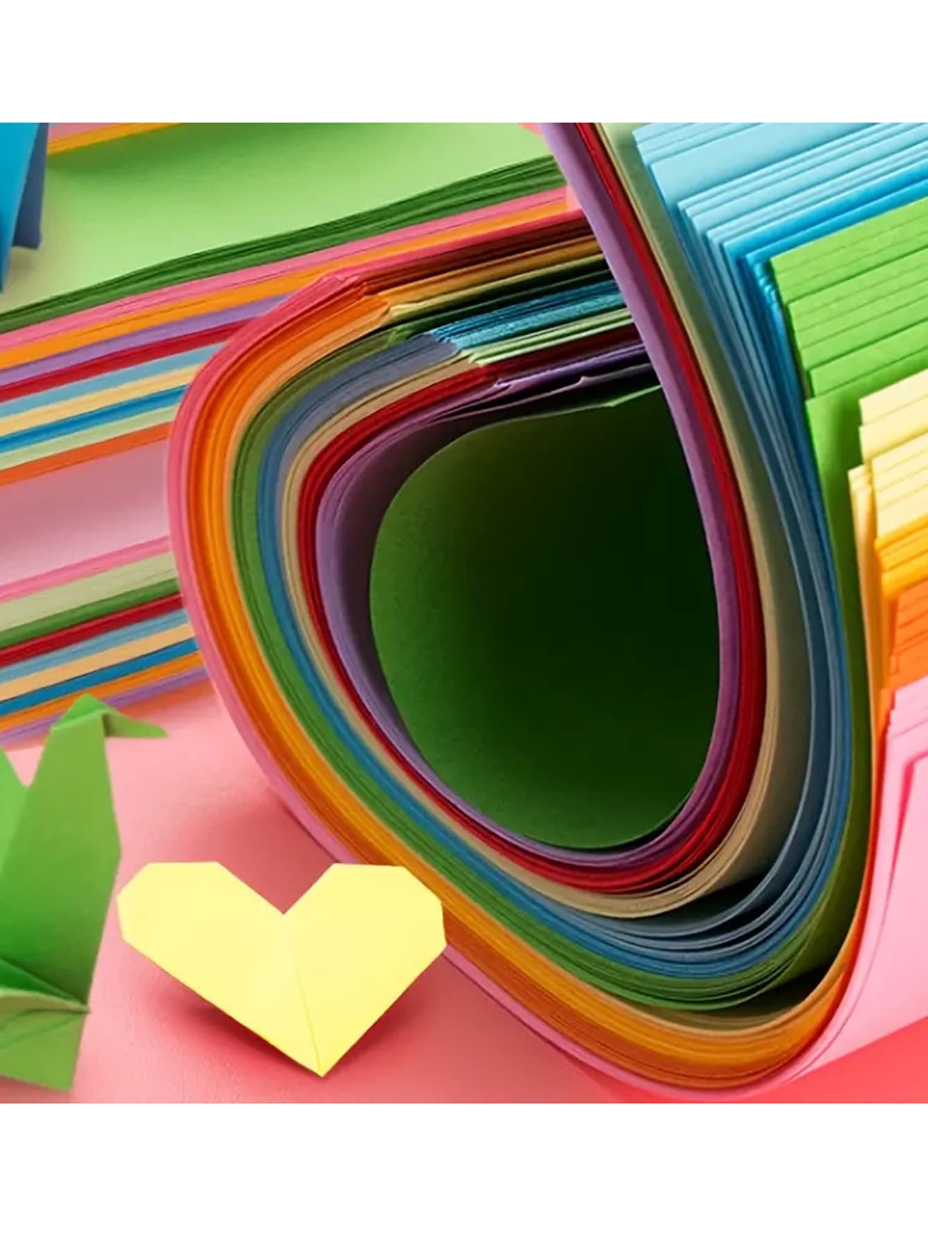 100pcs Colorful Children's Origami Paper Printing Paper 10 Colors ...